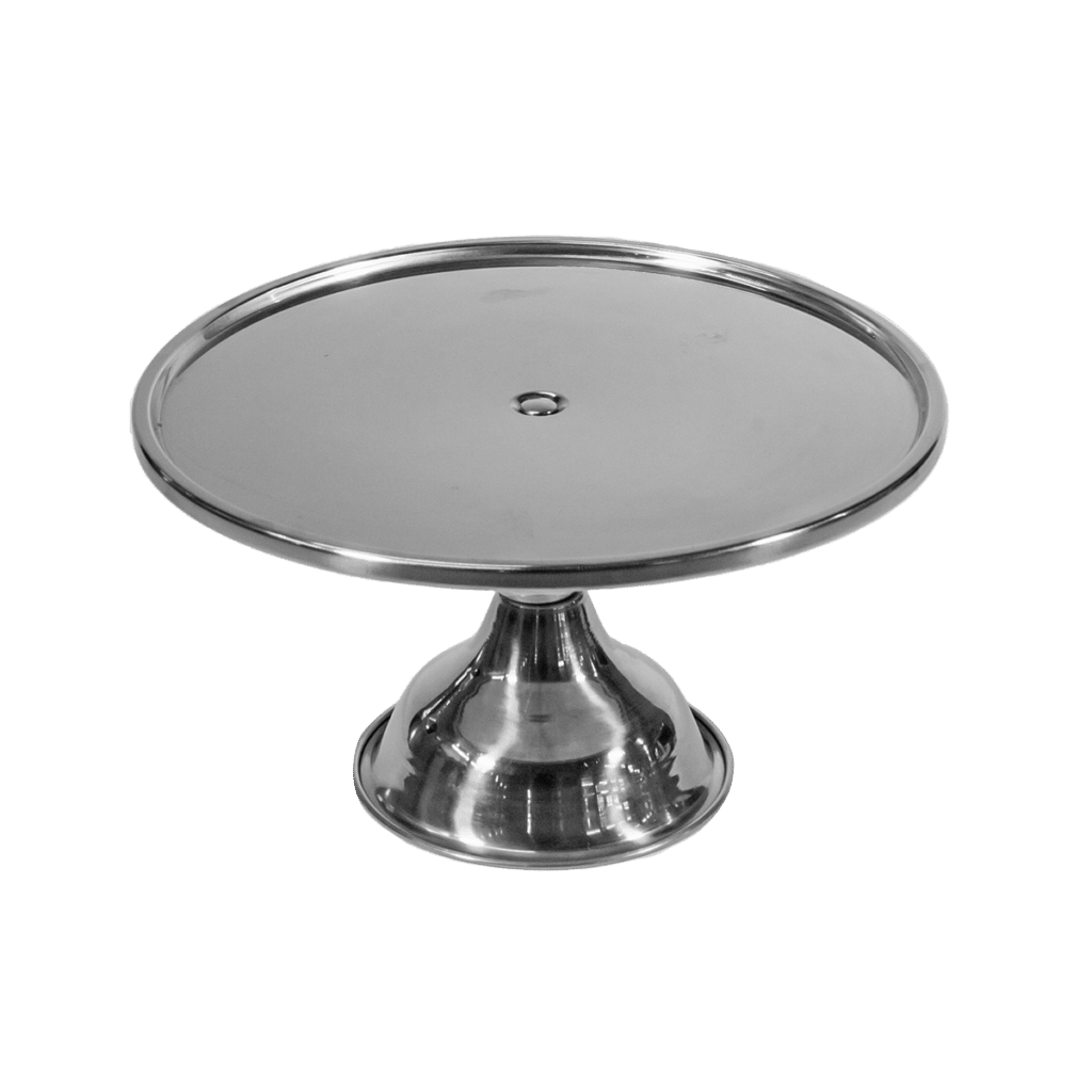 Cake Stand 30cm - Stainless Steel - Mardigras Events